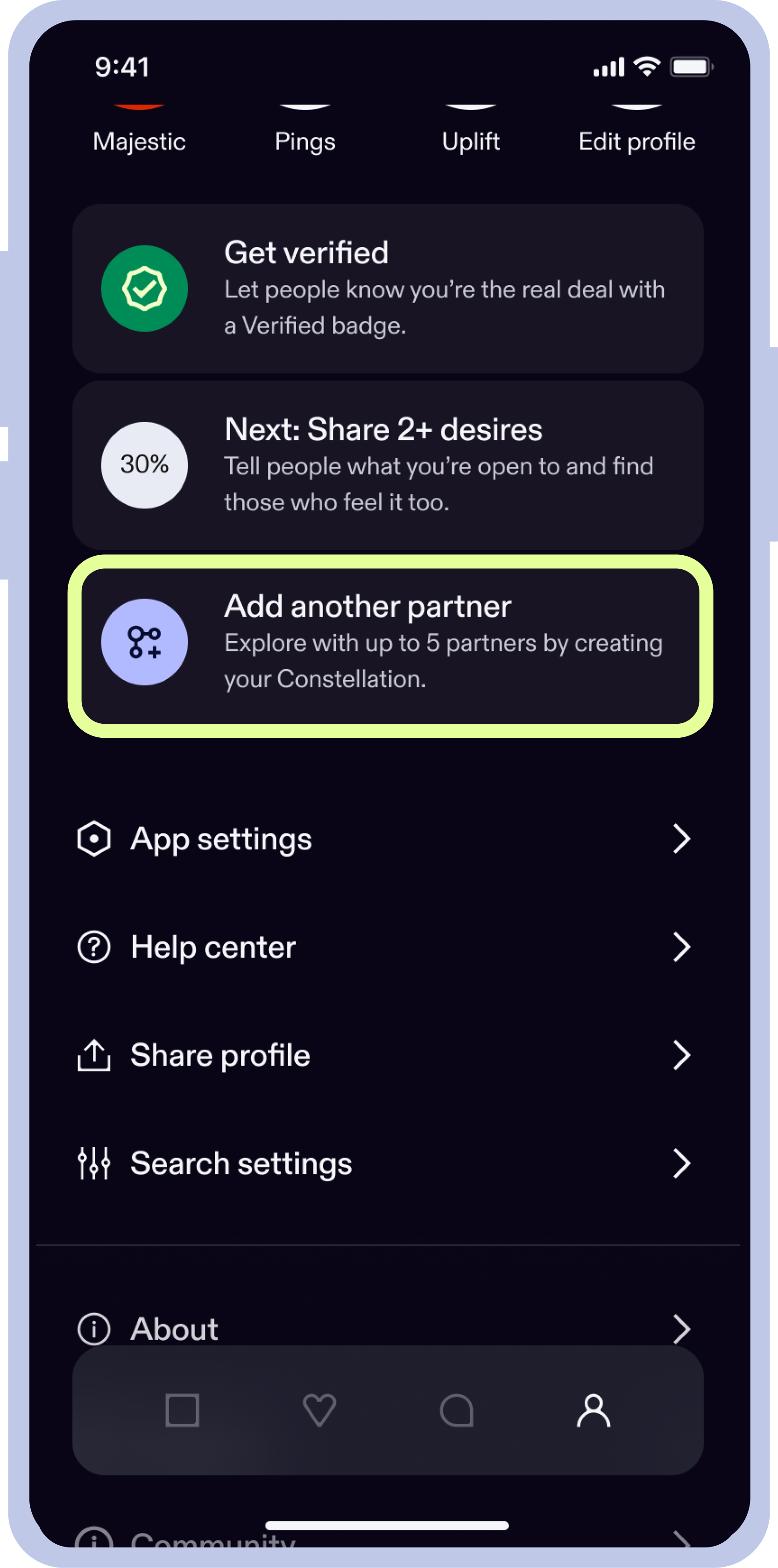 Remove a partner from your profile – Feeld Help Center