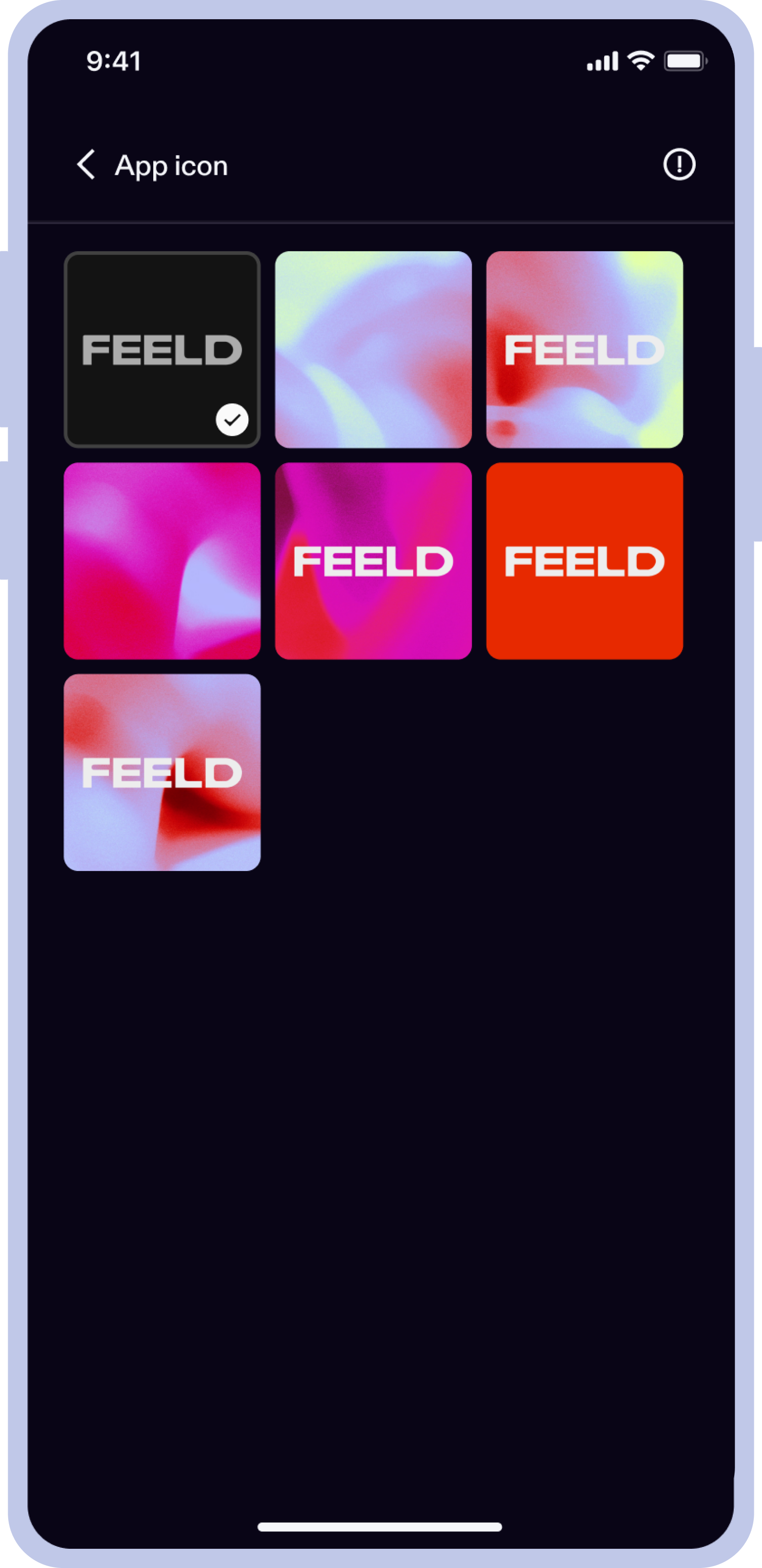 Change the Feeld app icon – Feeld Help Center