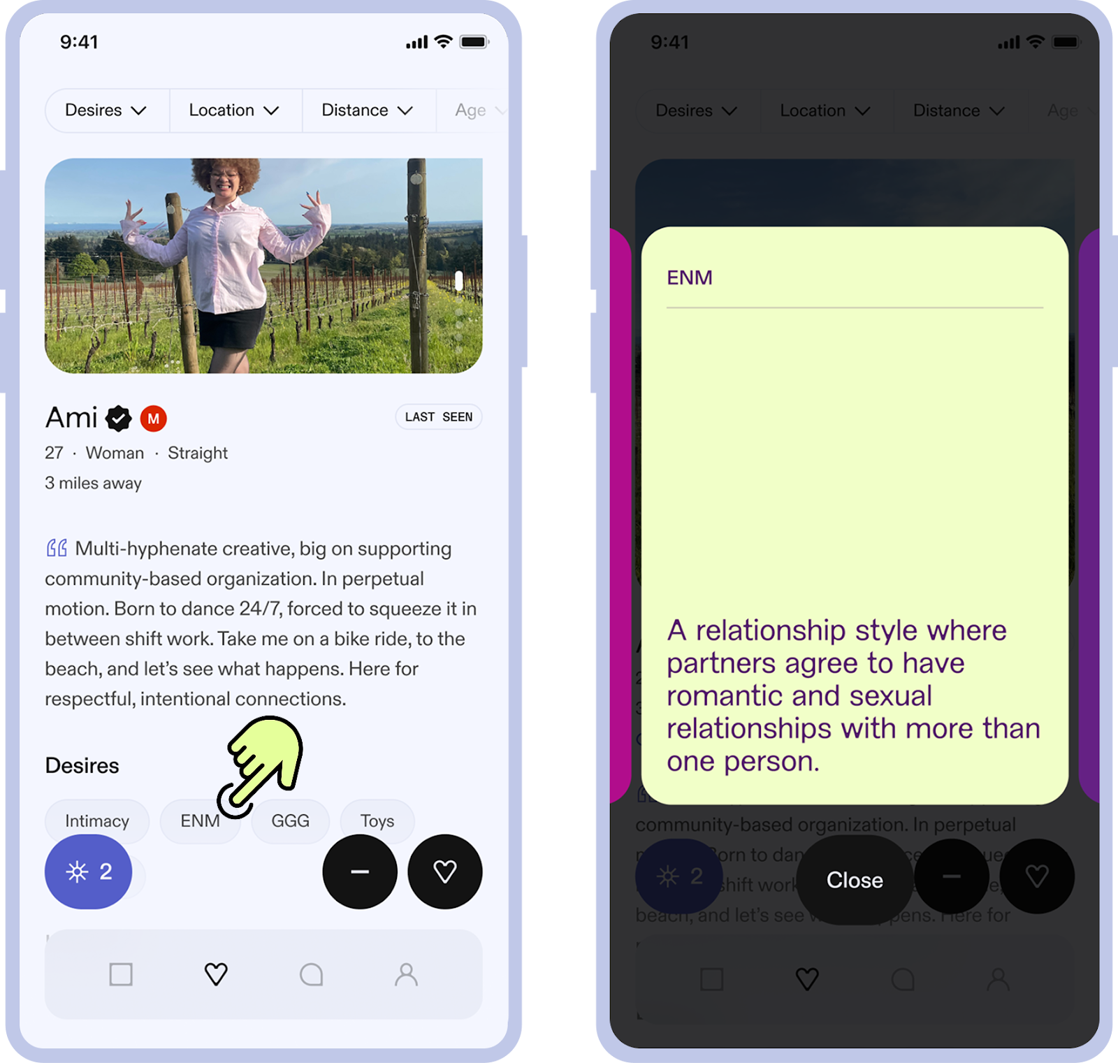 Desires, Relationship Types, Sexualities, and Genders on Feeld Profiles ...